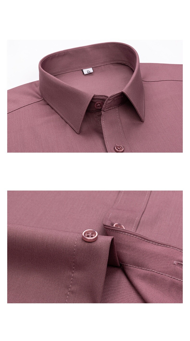 Men's Business Casual Dress Shirts in Bamboo Fiber Blend with Stretch ...