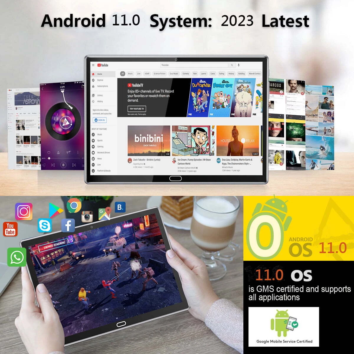 2022年製 タブレット Android11 FEONAL K118 64GB - PC/タブレット