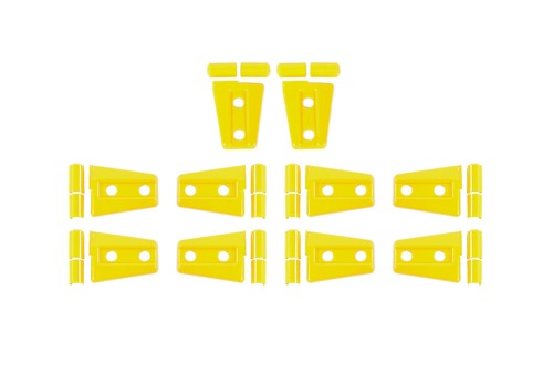 30× Yellow ABS Engine Hood Hinge & Door Hinge Cover For Jeep Wrangler ...