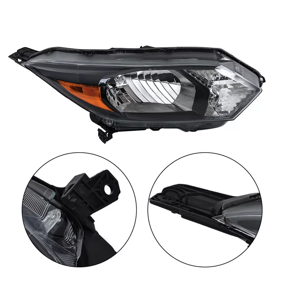 Headlights Assembly Headlamp Halogen Fit 2016 2017 2018 Honda HR-V HRV ...