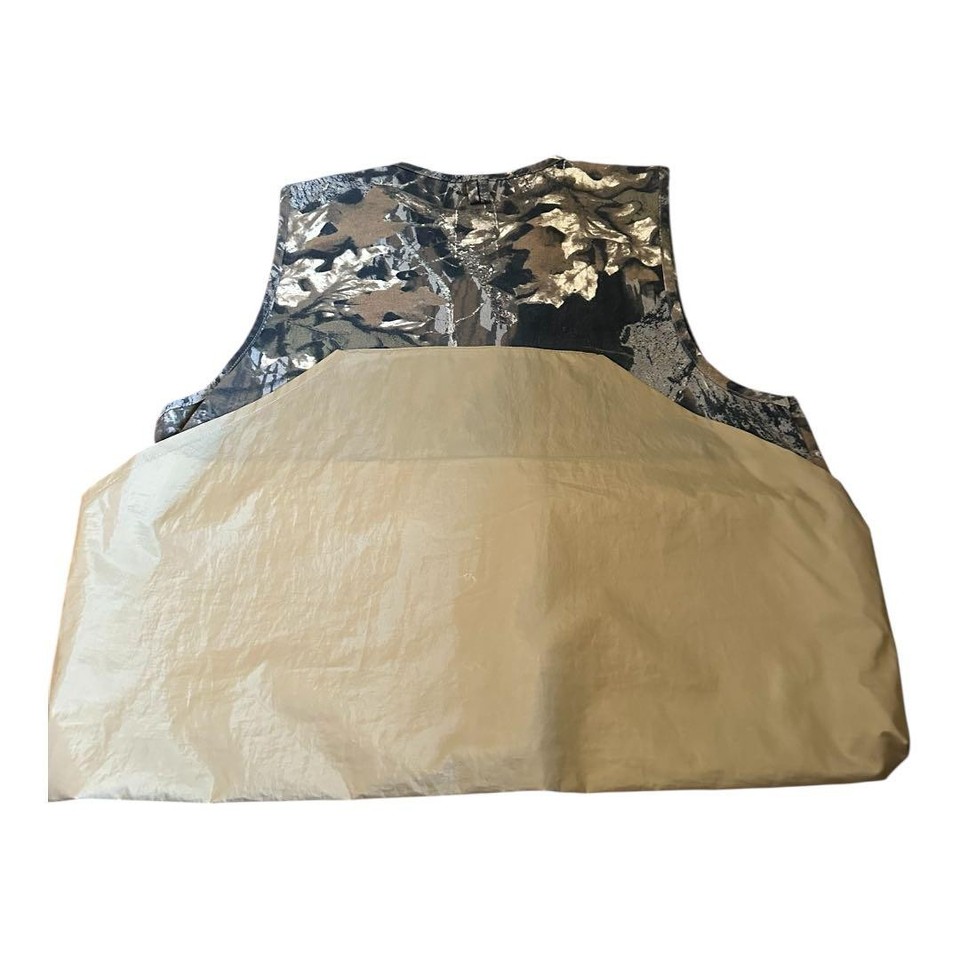 Real Tree Fishing Vest Camouflage Outdoor Hiking Camping Used | eBay