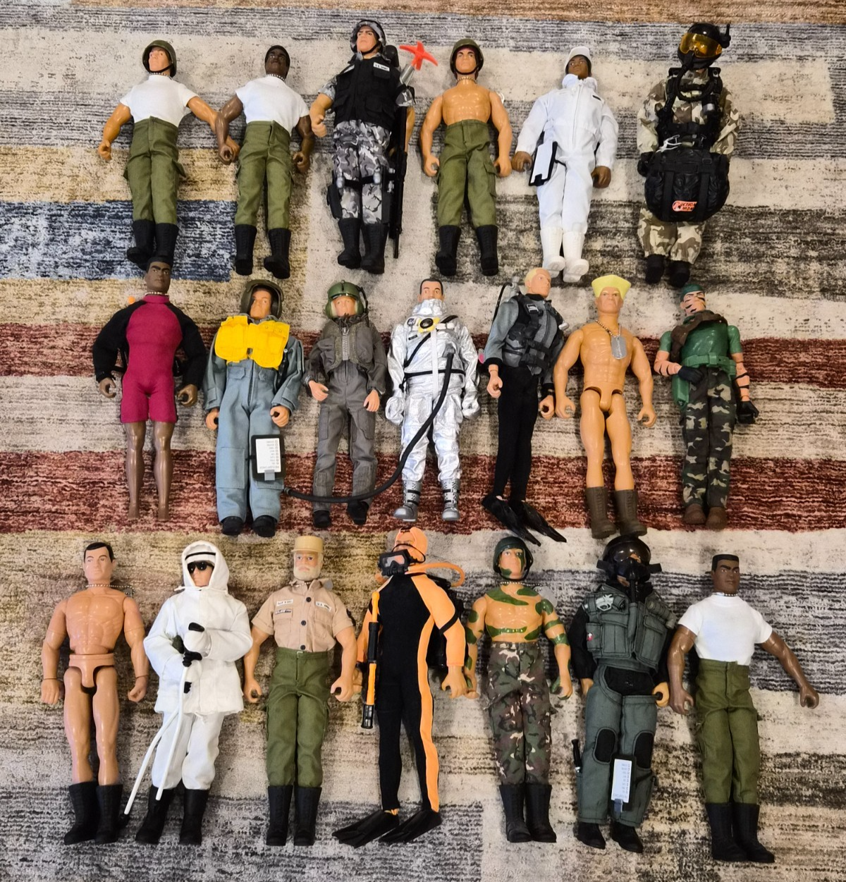 x20 Hall of Fame 1990s GI Joe Soldier 12" Action Figures Clothing Camo ...