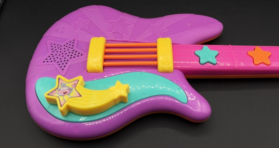 Mattel Dora The Explorer Singing Star Interactive Guitar Viacom 2012 ...