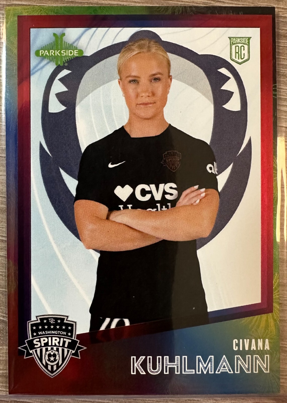 CIVANA KUHLMANN 2023 PARKSIDE NWSL VOLUME 1 SHIMMER SP RC PARALLEL #27 ...
