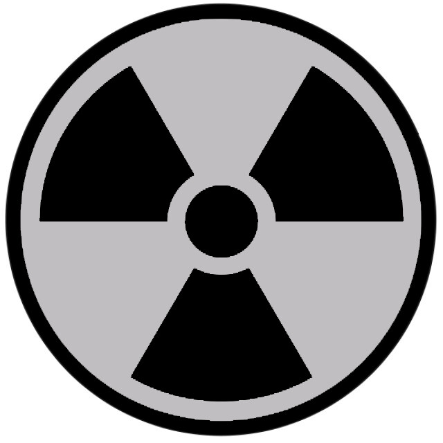 Green Nuke Symbol Nuclear Radiation Shiny Symbol Hi Res Stock