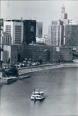 1976 Press Photo Josiah Snelling Boat Mississippi River 1970s St Paul ...