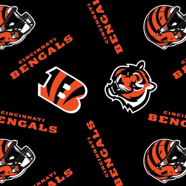 NFL Cincinnati Bengals 6240-D New Pattern Fleece Fabric by the Yard | eBay