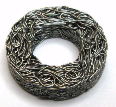 Vibration Damping Washer, Stainless Steel Wire Mesh, 1/4" ID, (Qty 4 ...