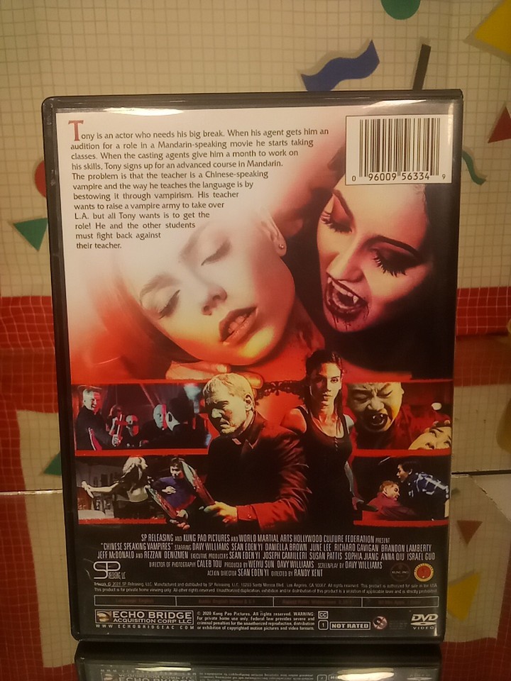 Chinese Speaking Vampires DVD 2020 Davy Williams Offbeat Horror Comedy ...