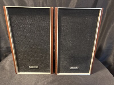 Sony Vintage Antique Speakers Working 100% Tested | eBay