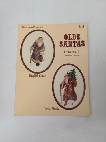 Vintage Sew Fine Designs Olde Santas Collection III Counted Cross ...