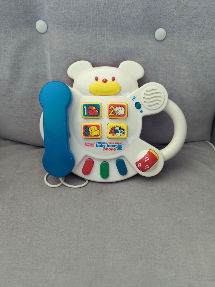 VTech Little Smart TALKING BABY BEAR Phone - Vintage 1993 RARE WORKS | eBay