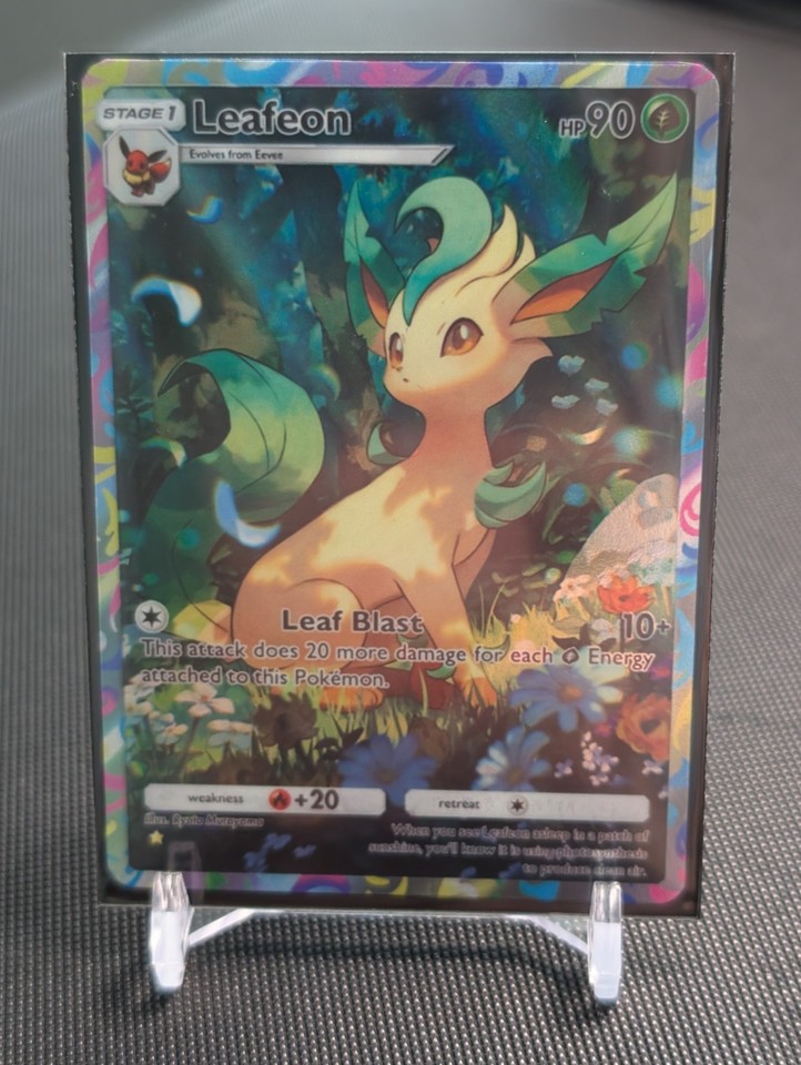 Leafeon Holo - Pokemon Tcg Pocket Eevee Grove - Custom Card | eBay