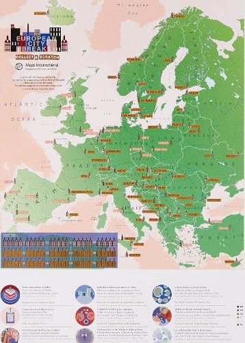European City Breaks Collect & Scratch Print (Map) Collect & Scratch ...