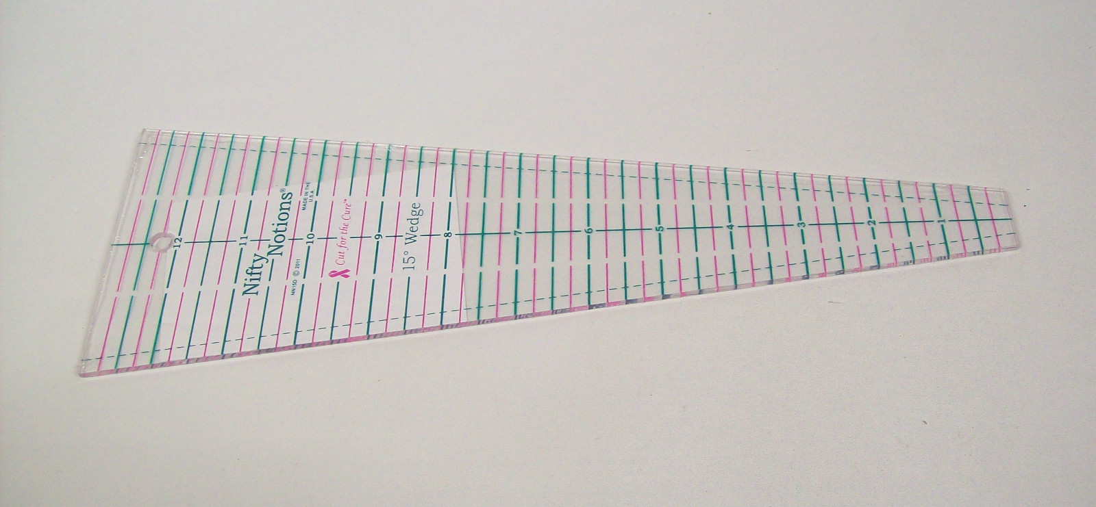 15 Degree Wedge Ruler Nifty Notions NN15D Fabric Sewing Crafts ...