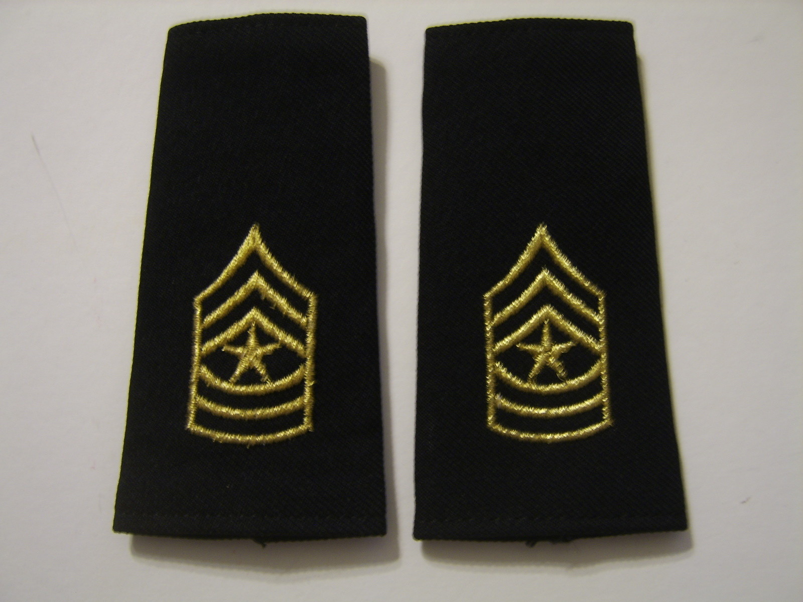ARMY SERGEANT MAJOR SHOULDER MARKS - NCO EPAULETS/SHOULDER BOARDS NIP ...
