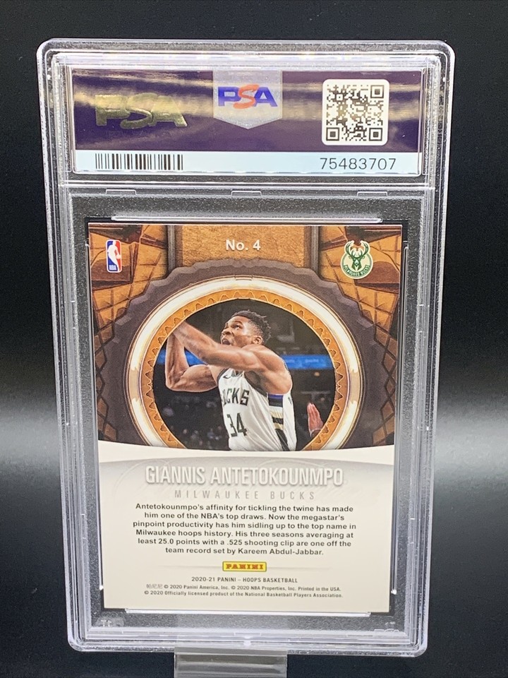 2020-21 Panini NBA Hoops GIANNIS ANTETOKOUNMPO Prime Twine Bucks ...
