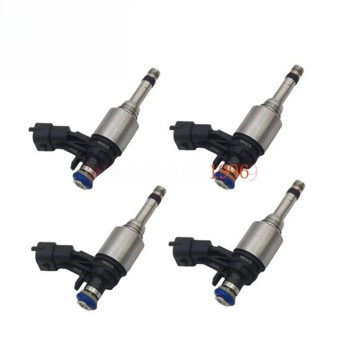4PC Fuel Injector For Hyundai Accent VVeloster Kia Rio Soul 1.6L ...