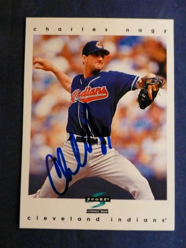 Charles Nagy Signed 1996 Score Baseball Card with COA | eBay