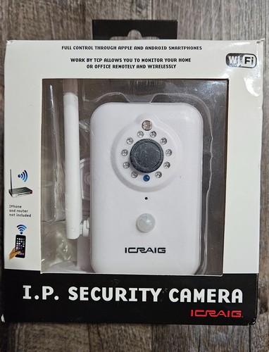 Craig CSH307 IP Security Camera Monitor Remotely & Wirelessly for sale ...