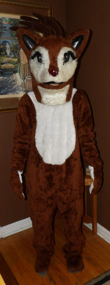 VTG Adult Professional Rudolph Red Nosed Reindeer Full Body Halloween ...