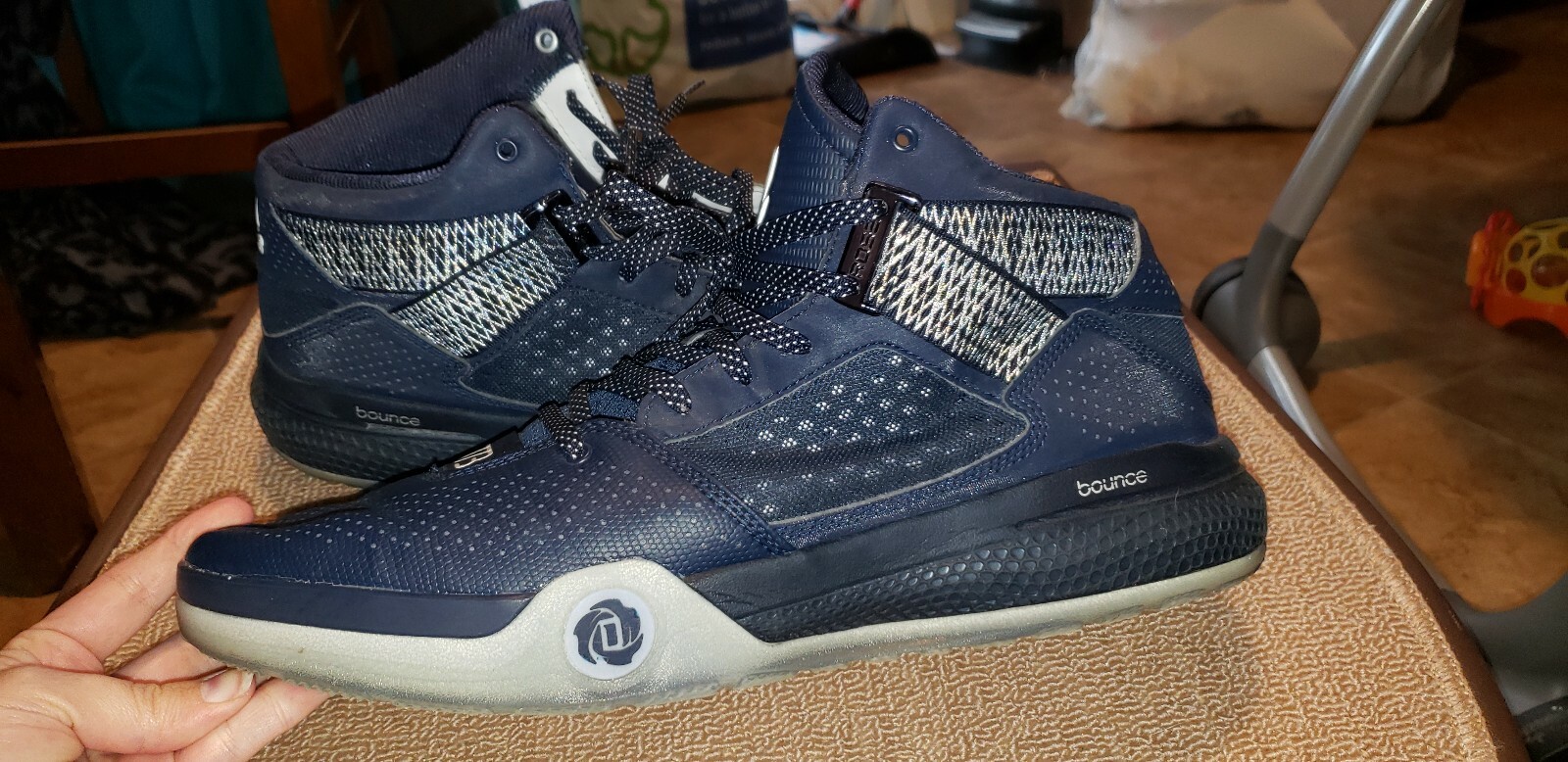 Men's Adidas Bounce 773 Shoes Navy Blue Size 13.5 Exc… - Gem