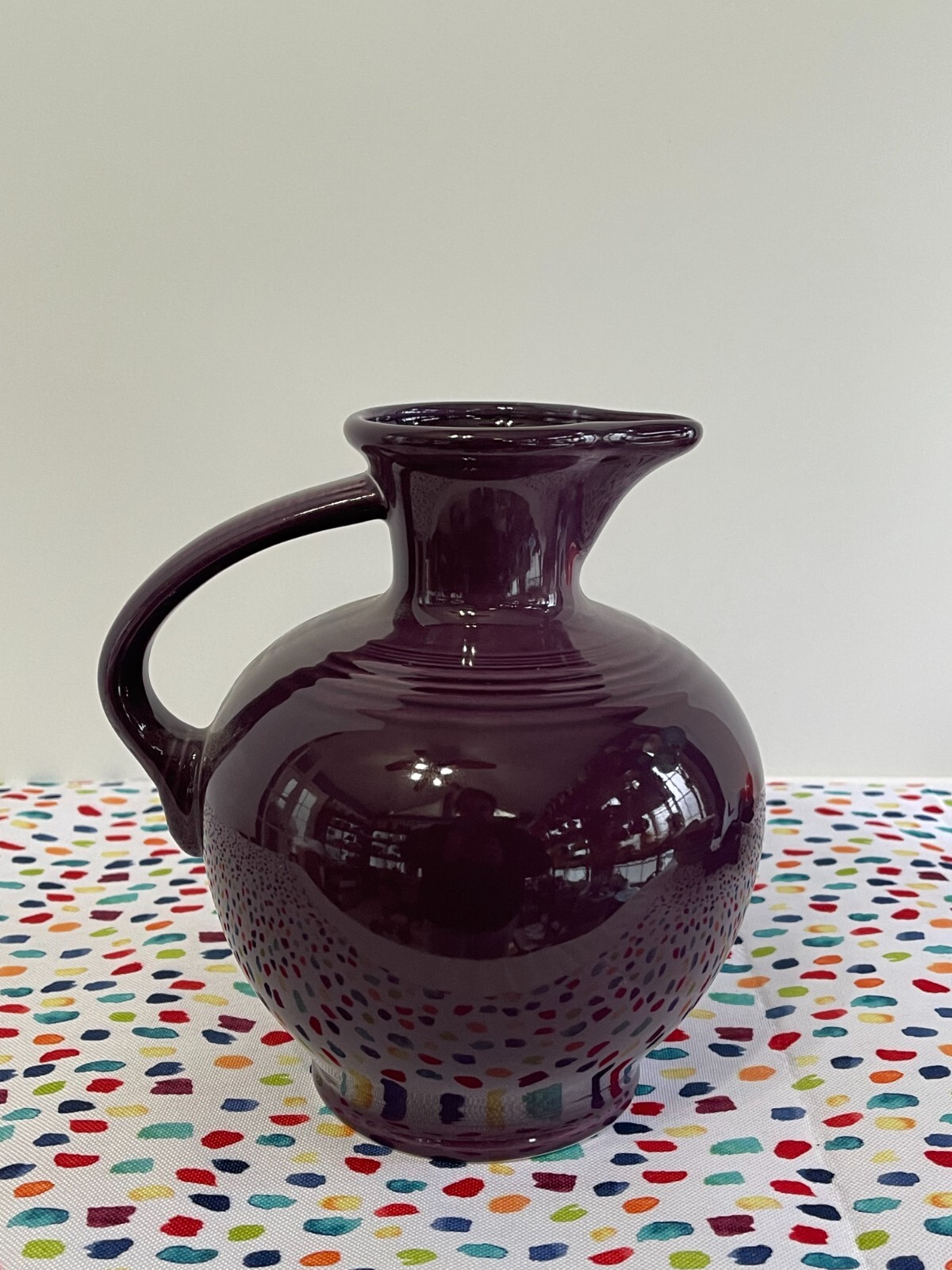 Fiestaware Mulberry Carafe Fiesta Purple 60 oz Water Jug Open Pitcher ...