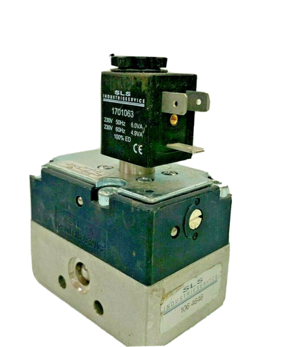 SLS INDUSTRIESERVICE 1064646 5/2-Way Pneumatic Solenoid Valve G1/4 230V ...