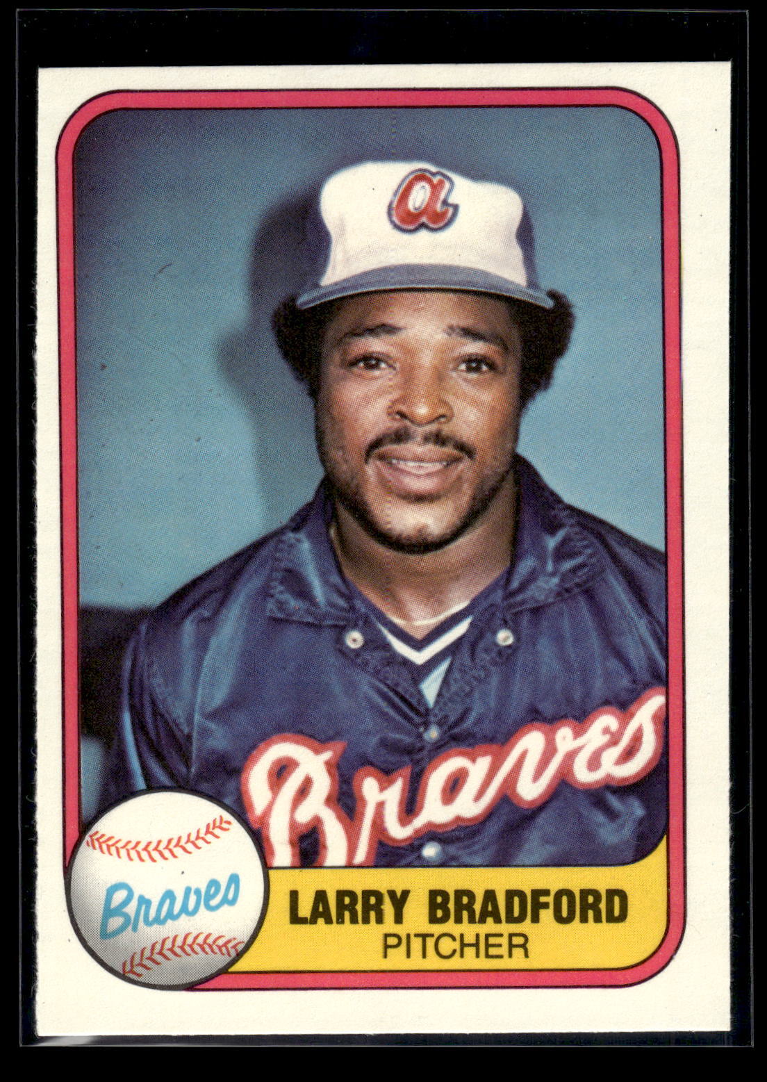 1981 Fleer Baseball #265 Larry Bradford "Set Break" Mint Atlanta Braves | eBay