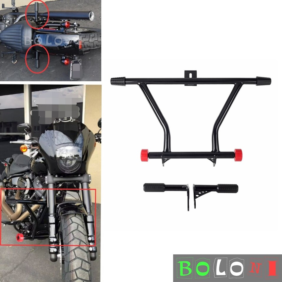 Highway Crash Bar for Harley Softail Street Bob FXBBS Low Rider FXLR ...