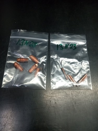 5 piece TIG welding collet 13N23 3/32" 5 pack 13N28 Body for 9/20/25 ...