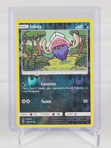 Inkay Hp 60 Holo #89 Pokemon Card 2017 | eBay