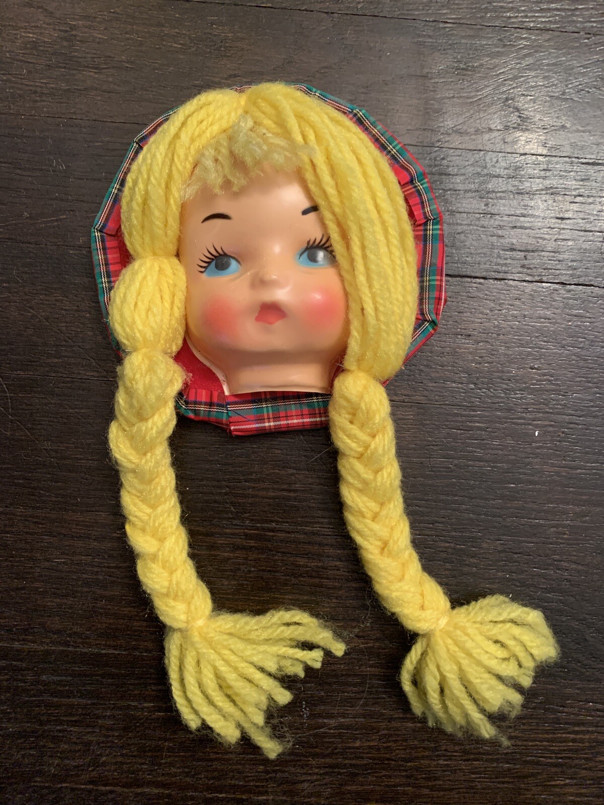Vintage Celluloid Plastic Craft Doll Face Yarn Crafts | eBay