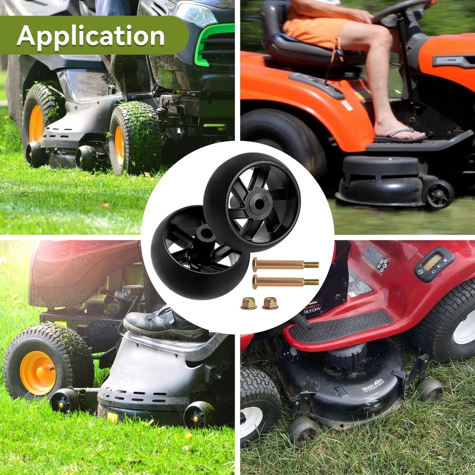 4Pk Deck Wheel & Hardware for Husqvarna Craftsman Poulan 589527301 ...