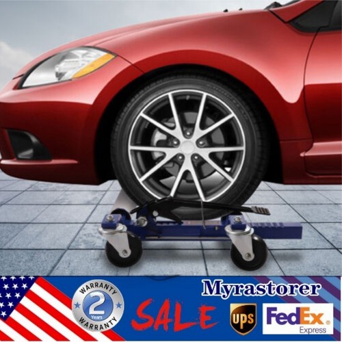 Set of 4 Car Wheel Dolly Heavy Duty Self Loading Dolly with Ratcheting ...