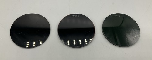 Vtg Lot of 2” Round Welding/Braising Lenses Assorted Clear And Tinted w ...