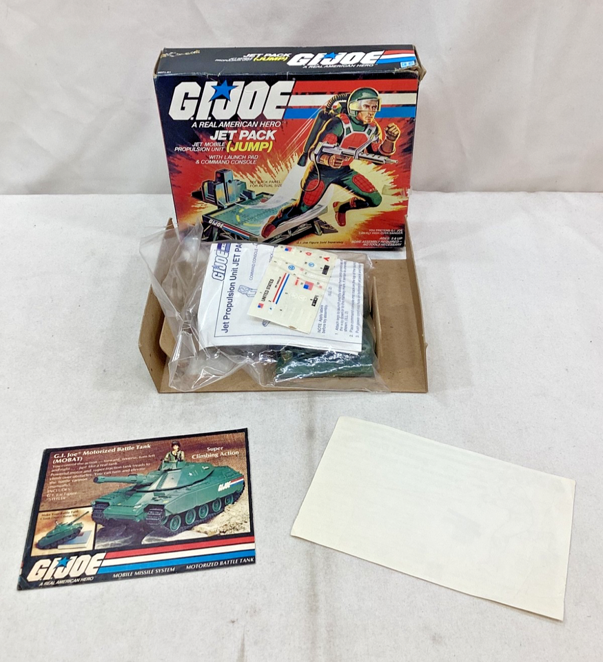 1982 Vintage Hasbro GI Joe ARAH Jump Jet Pack Sealed Contents Boxed ...