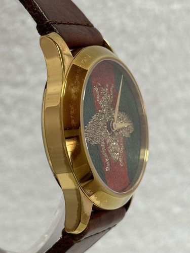 Gucci Quartz Bee 126.4 Watch Red Green Mens 38mm Case Vintage | eBay