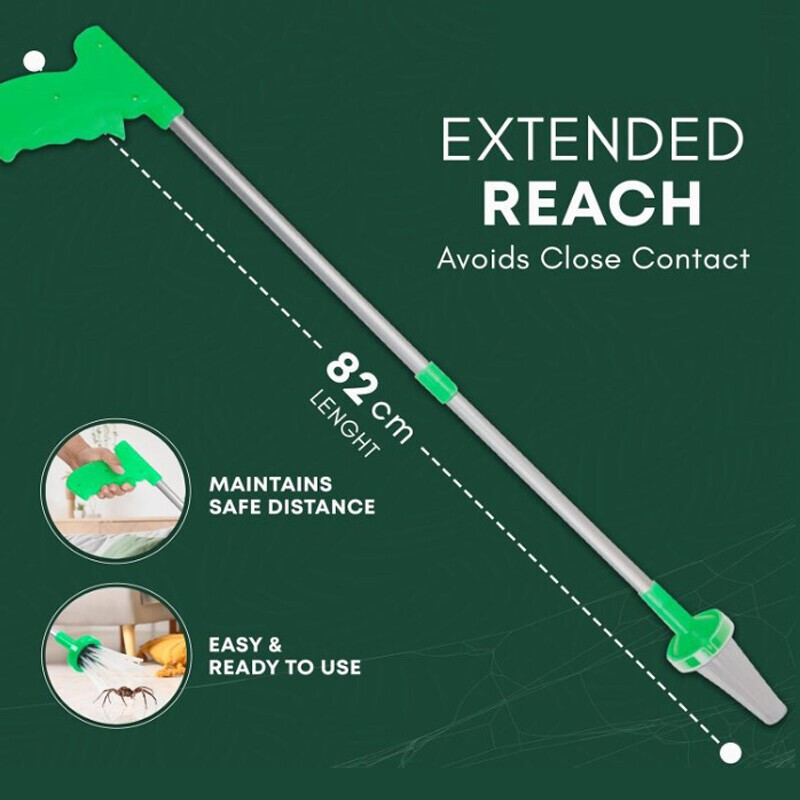 Spider Catcher Pest Trap Long Arm Safe Humane No Harm Insect Bug Moth ...