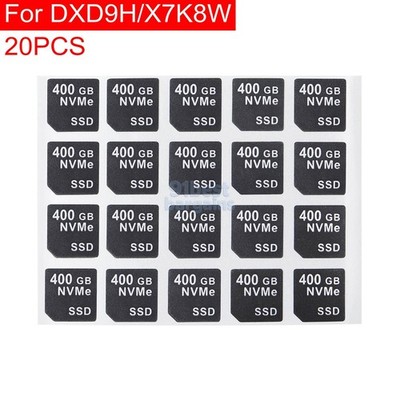 20pcs 400GB NVME SSD Capacity Sticker For DELL DXD9H X7K8W Tray Caddy ...