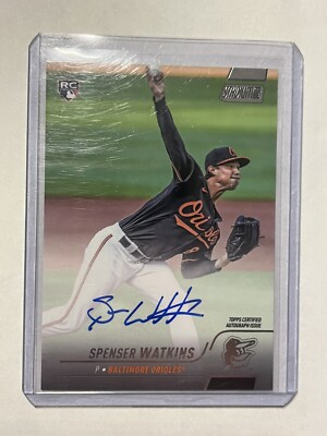 2022 Topps Stadium Club Spencer Watkins Rookie Auto #SCBA-SW Baltimore ...