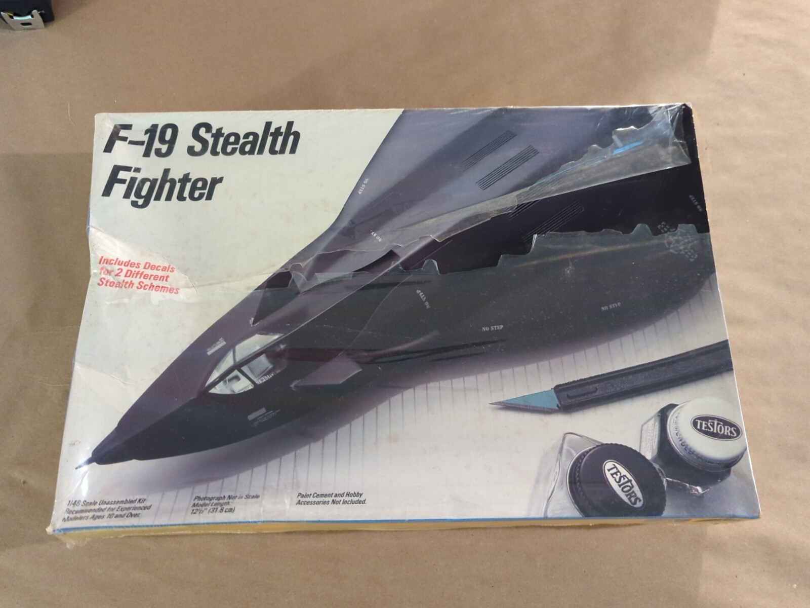 Sealed TESTORS Italeri 1:48 F-19 STEALTH FIGHTER Plastic MODEL KIT No ...
