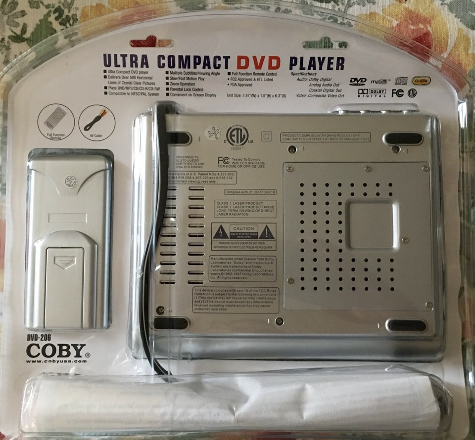 Coby DVD-206 Portable DVD Player 716829992067| eBay