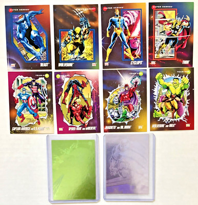 Marvel Hulk Hologram - H-1 - Marvel Universe 1992 Super Heroes + Team ...