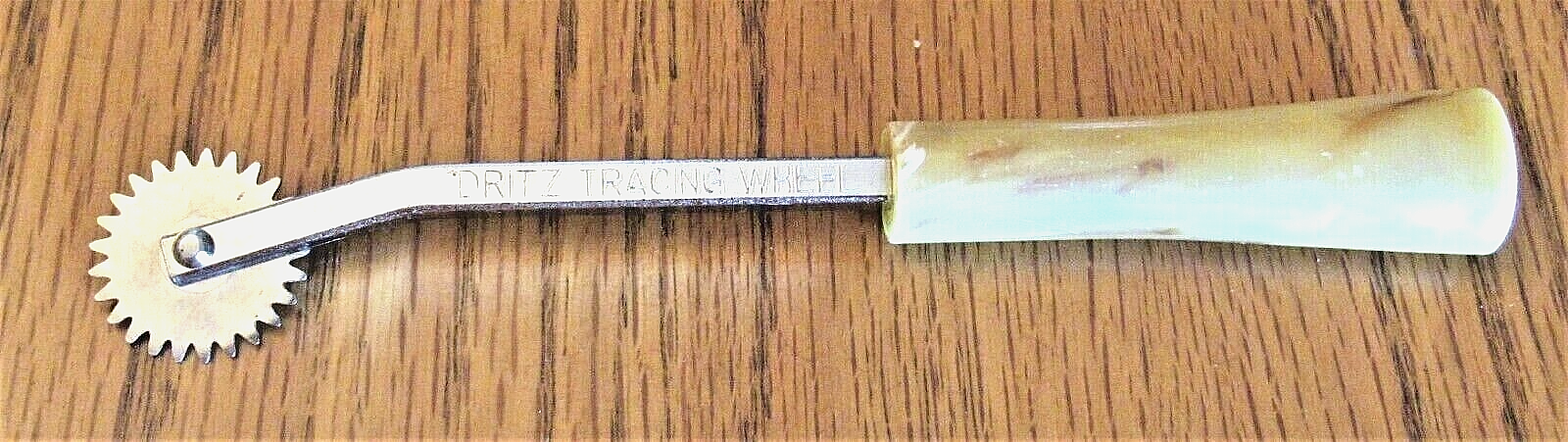 Vintage Tracing Wheel DRITZ Bakelite Handle Butterscotch Perforating ...