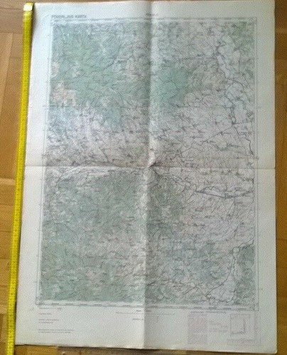 PROKUPLJE Paracin JNA Army Topographic MAP YUGOSLAVIA 1949 MILITARY ...