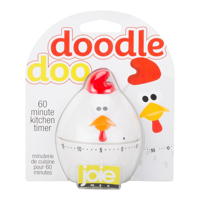 JOIE Rooster DOODLE Doo 60 Minute Mechanical Kitchen Timer Cockerel ...