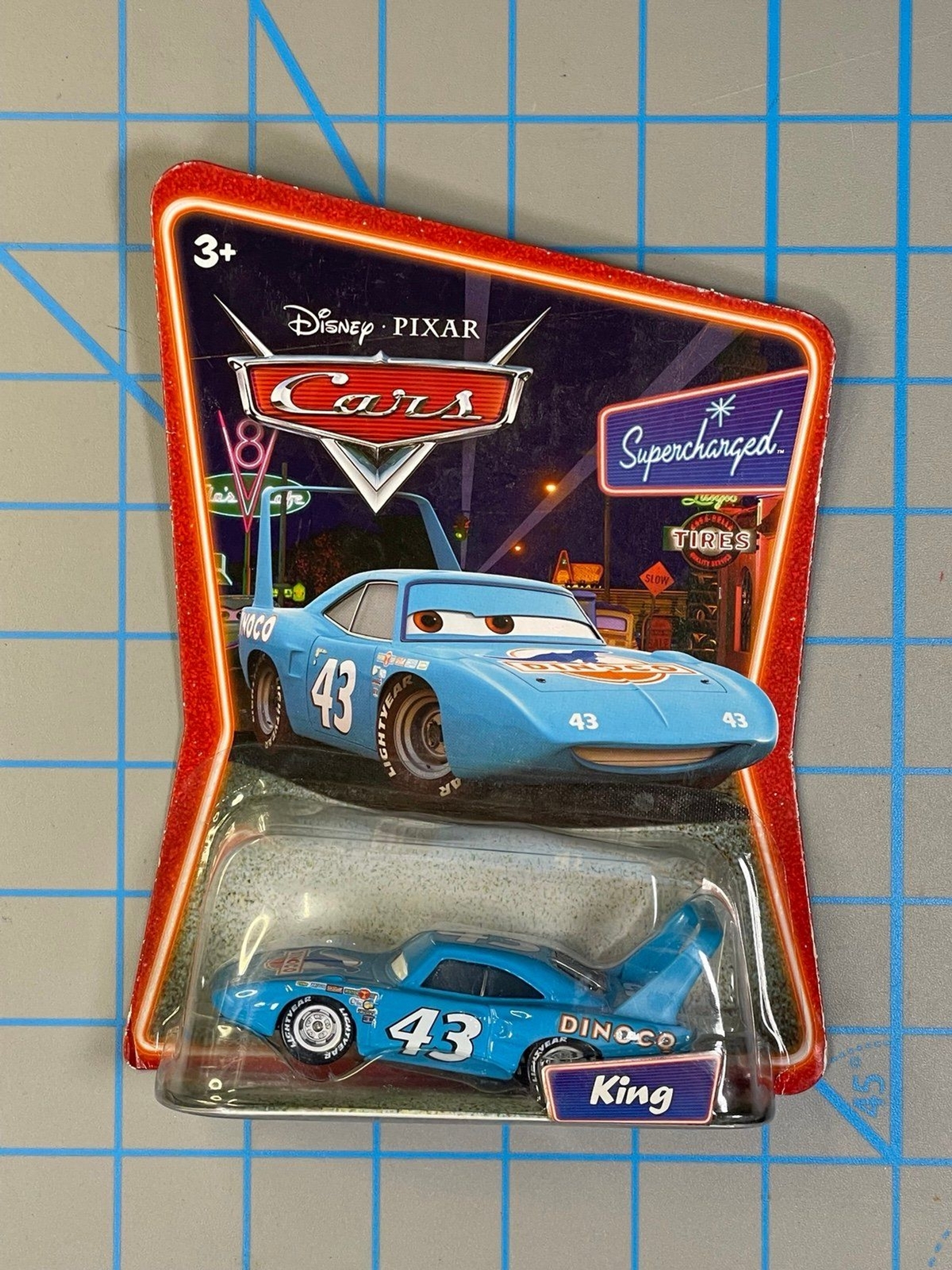 Disney Pixar Cars King Dinoco Diecast Die Cast Supercharged blue | eBay