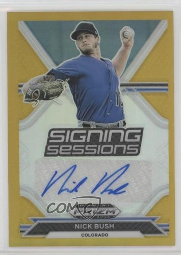2021 Panini Prizm Draft Picks Signing Sessions Gold /10 Nick Bush #SS ...