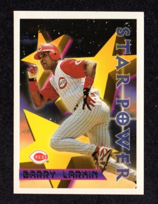 1996 Topps #6 Barry Larkin Star Power Cincinnati Reds HOF Card NM/MT to ...